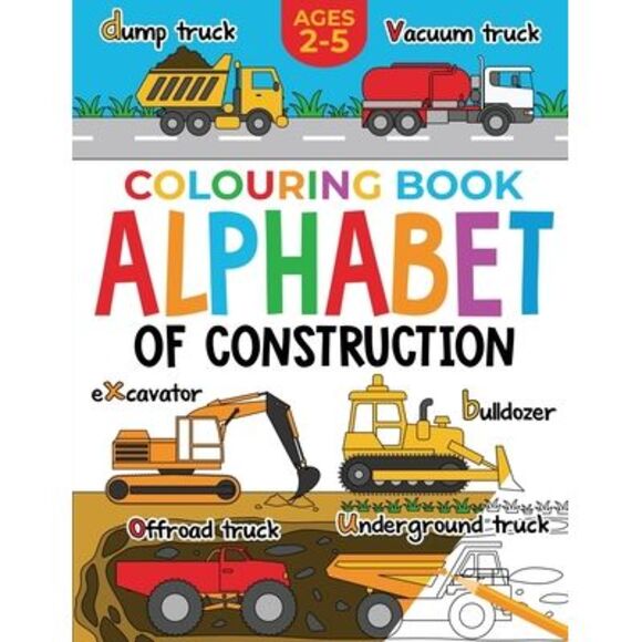 Fairywren Publishing | Other | Construction Colouring Book For Children ...